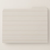 Tan Beige Stripe File Folders | Zazzle