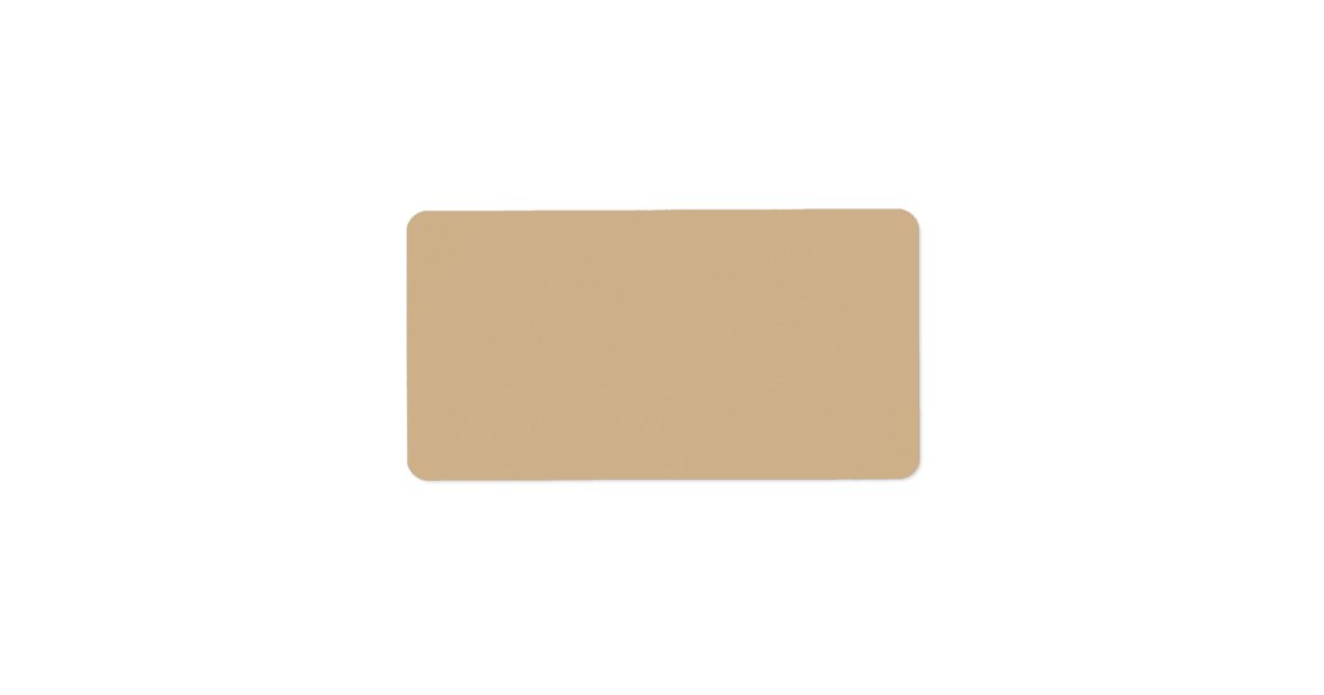 Tan labels, plain solid color blank label | Zazzle