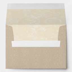 Tan Lace Envelope-A7 Greeting card Envelope | Zazzle