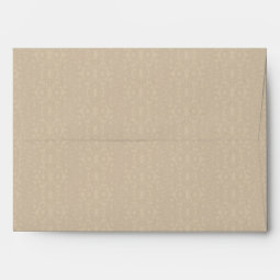 Tan Lace Envelope-A7 Greeting card Envelope | Zazzle