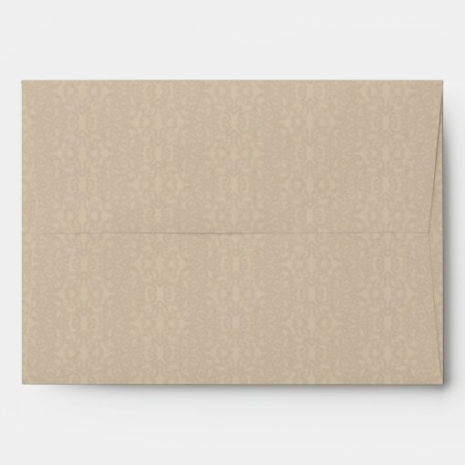 Tan Lace Envelope-A7 Greeting card Envelope | Zazzle