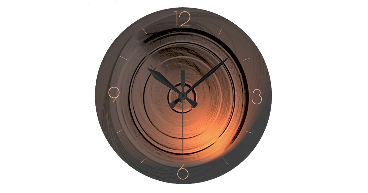 Tan with atmospheric effects > Artistic Clocks | Zazzle.com