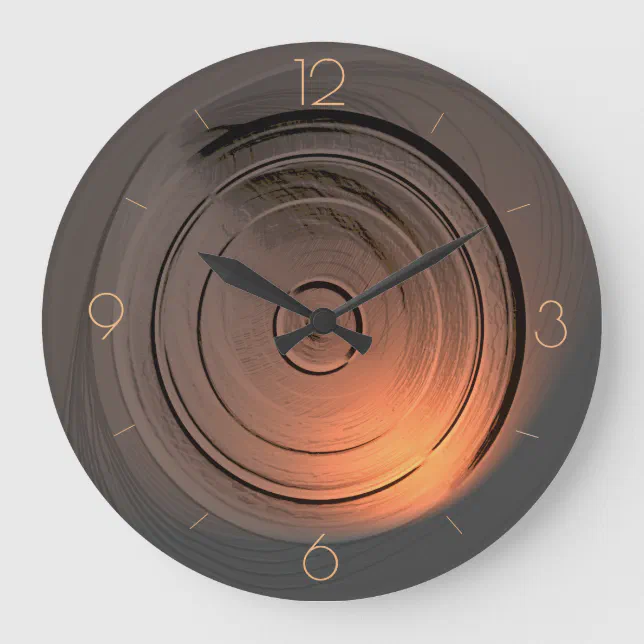Tan with atmospheric effects > Artistic Clocks | Zazzle