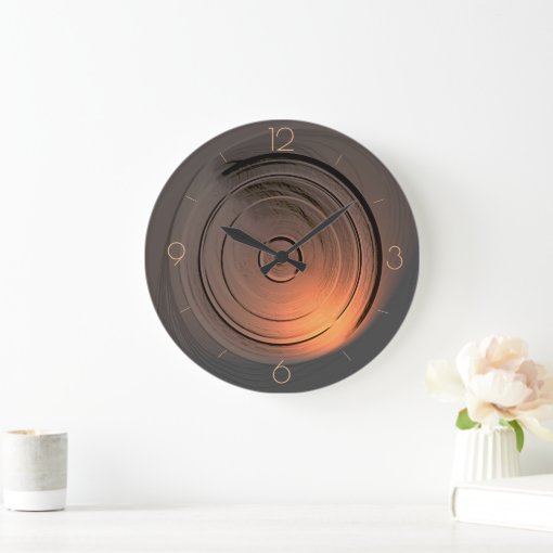 Tan with atmospheric effects > Artistic Clocks | Zazzle