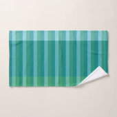 Tanager Turquoise, Teal Blue and Kelly Green Line Bath Towel Set | Zazzle