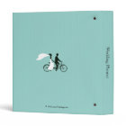 Tandem Bicycle Aqua Wedding Planner Binder | Zazzle