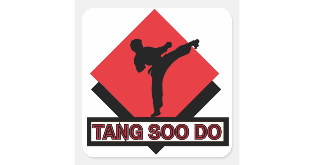 Tang Soo Do square stickers | Zazzle