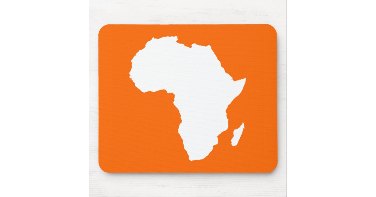 Tangerine Audacious Africa Mouse Pad | Zazzle