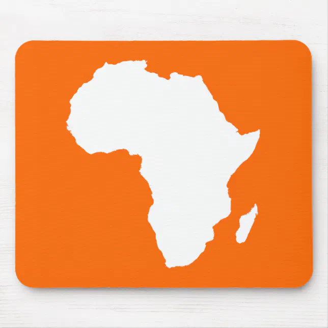 Tangerine Audacious Africa Mouse Pad | Zazzle