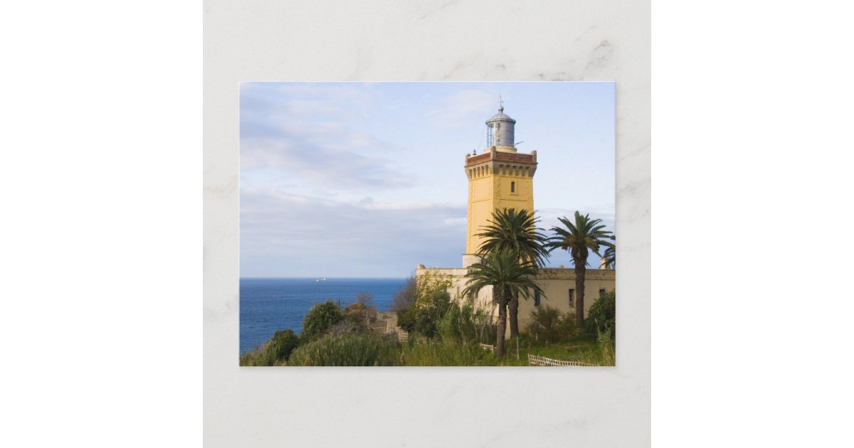 Tangier Morocco lighthouse at Cap Spartel Postcard | Zazzle