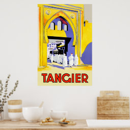 Tangier, Morocco travel poster | Zazzle