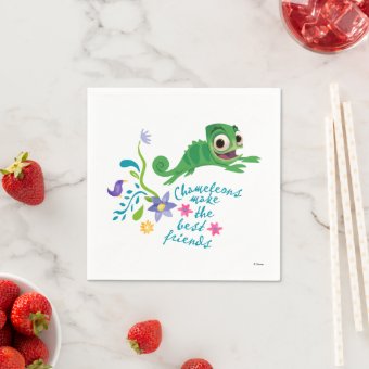 Tangled | Pascal - Chameleons Make the Best Friend Napkins | Zazzle