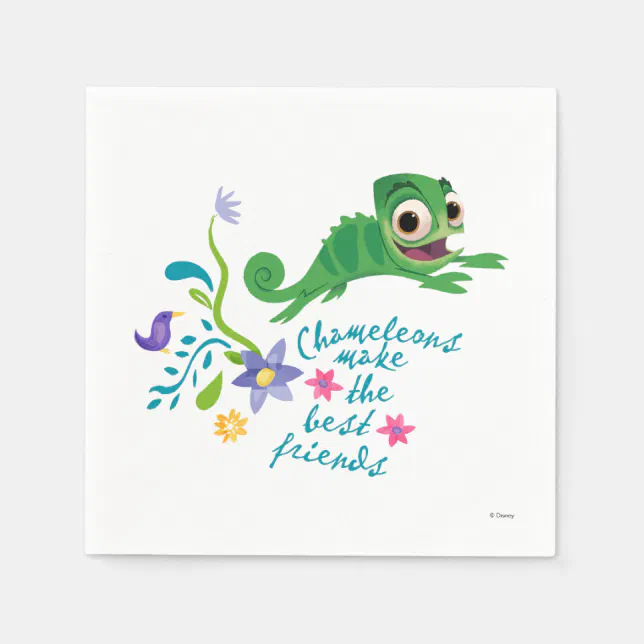 Tangled | Pascal - Chameleons Make the Best Friend Napkins | Zazzle