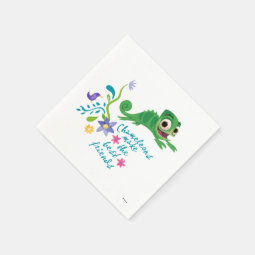 Tangled | Pascal - Chameleons Make the Best Friend Napkins | Zazzle