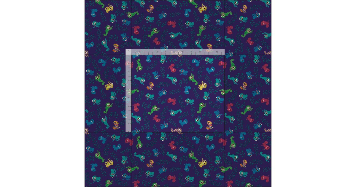 Tangled | Pascal Pattern Fabric | Zazzle