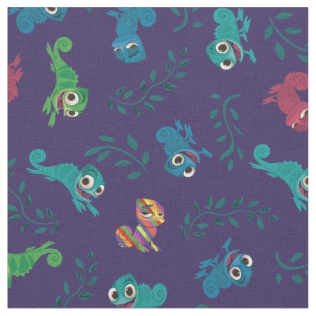 Tangled | Pascal - Purple Pattern Fabric | Zazzle
