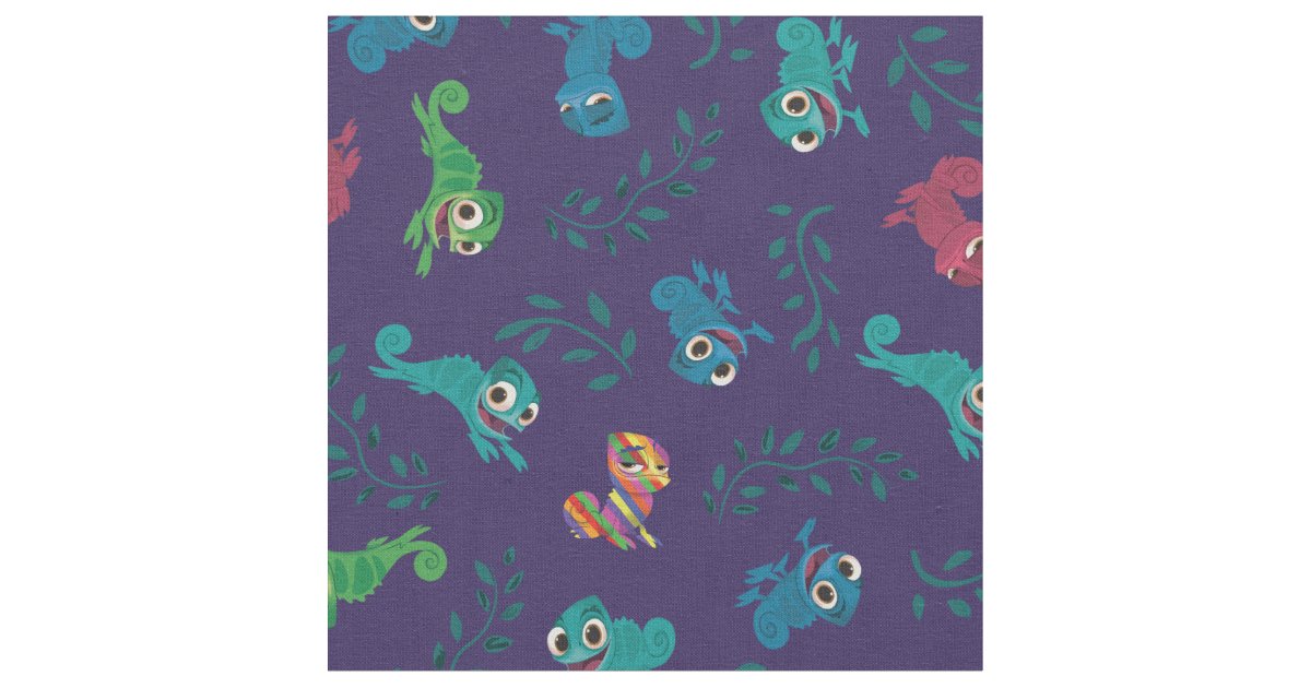 Tangled | Pascal Pattern Fabric | Zazzle