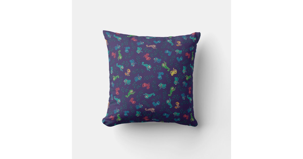 Tangled | Pascal Pattern Throw Pillow | Zazzle