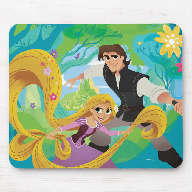 Tangled | Rapunzel & Eugene Mouse Pad | Zazzle