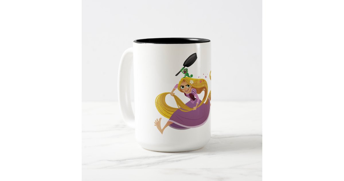 Tangled | Rapunzel & Pascal Two-Tone Coffee Mug | Zazzle