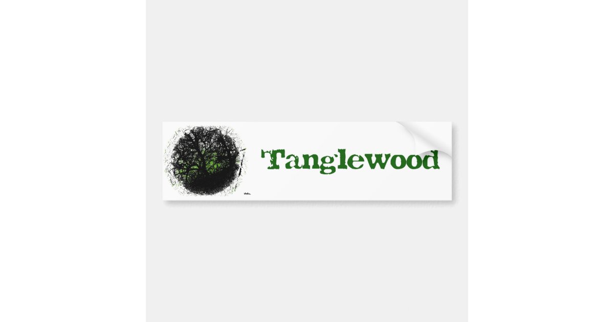 Tanglewood Bumper Sticker | Zazzle