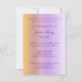 Tango Ball Carnival Dance Party Gold Ombre Purple Invitation | Zazzle