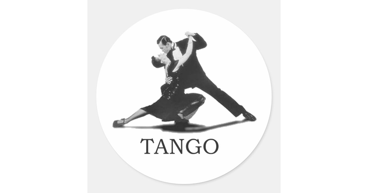 TANGO CLASSIC ROUND STICKER | Zazzle