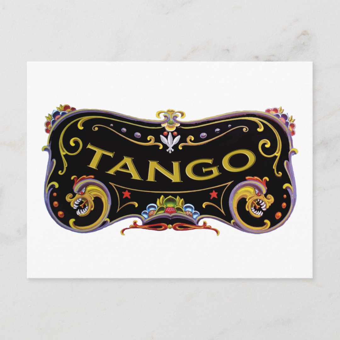 Tango cool designs! postcard | Zazzle
