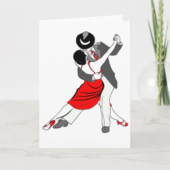 Tango Couple Card | Zazzle