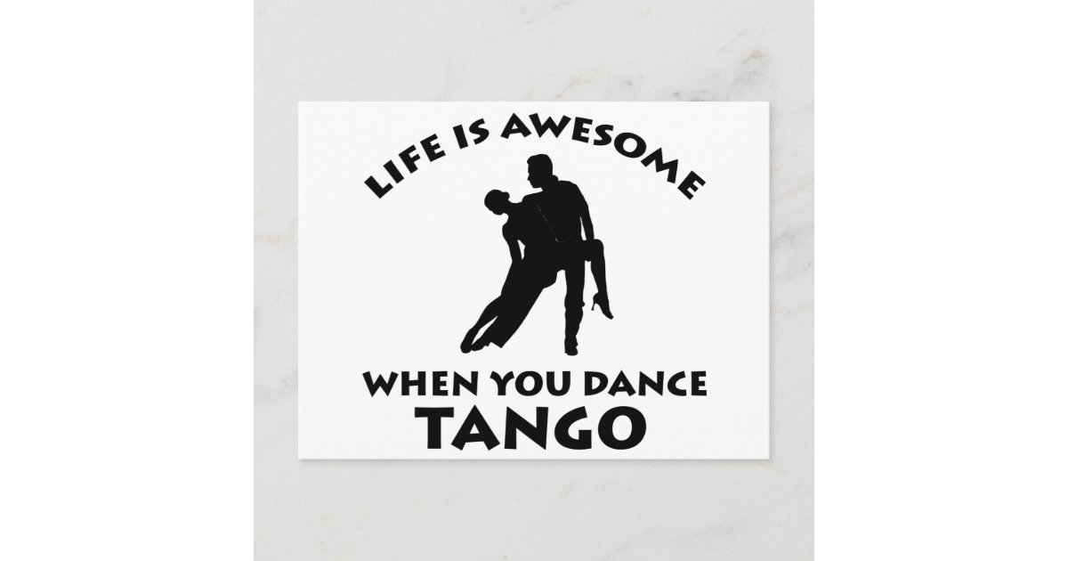Tango dance Designs Postcard | Zazzle