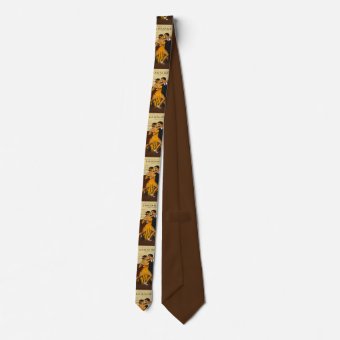 Tango Dancer Couple Vintage Poster Necktie | Zazzle