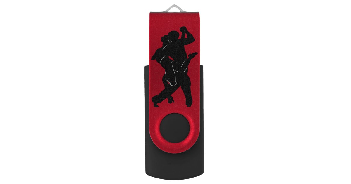 Tango Dancers Couple Flash Drive - Custom Colors | Zazzle