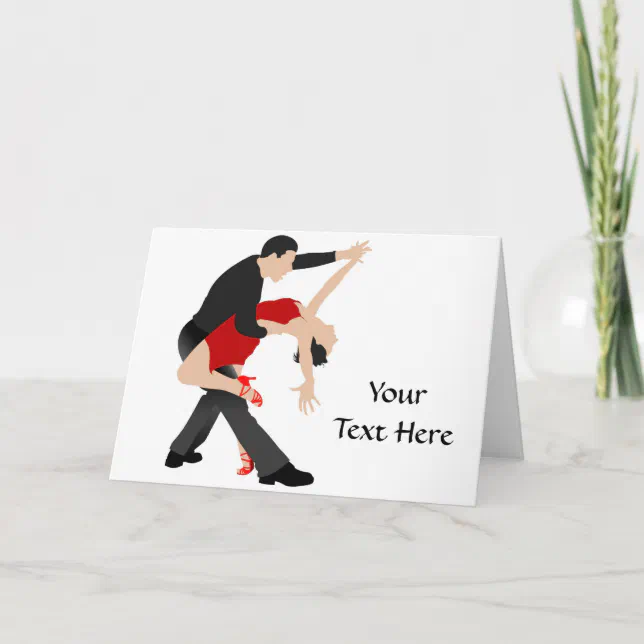 Tango Dancers (customized) Card | Zazzle