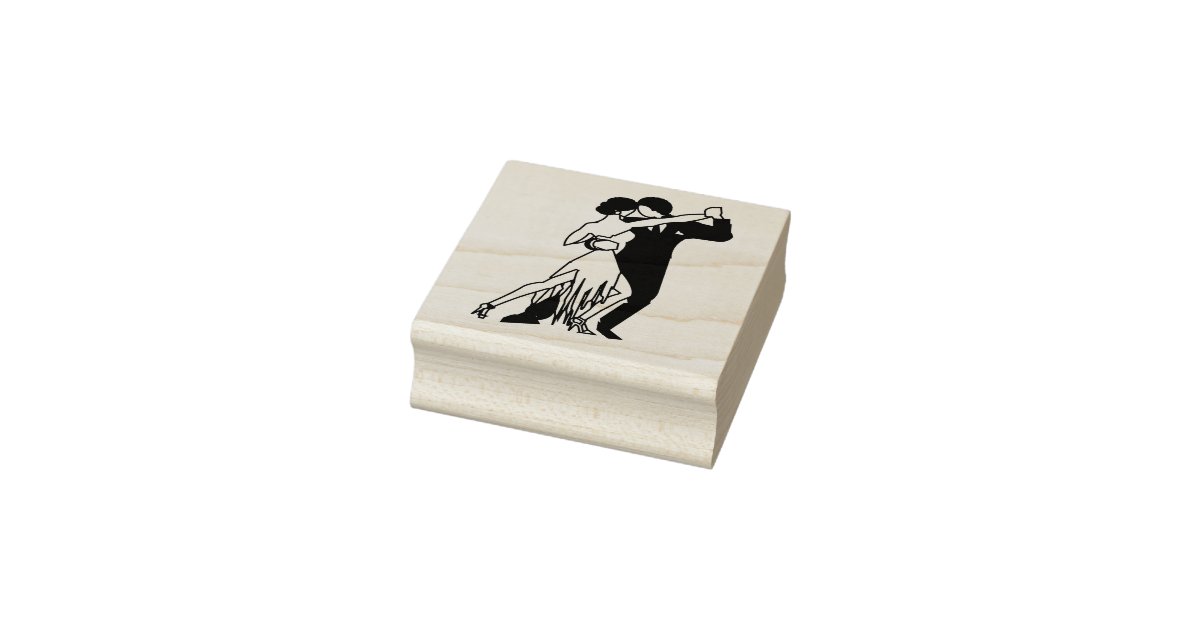 Tango Dancers Rubber Stamp | Zazzle