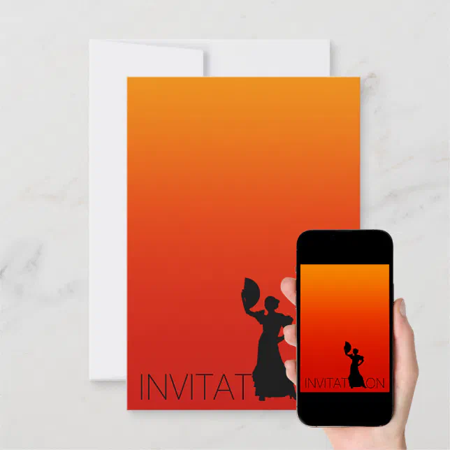 Tango Flamenco Latin Dance Party Invitation | Zazzle