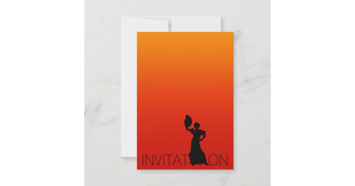 Tango Flamenco Latin Dance Party Invitation | Zazzle