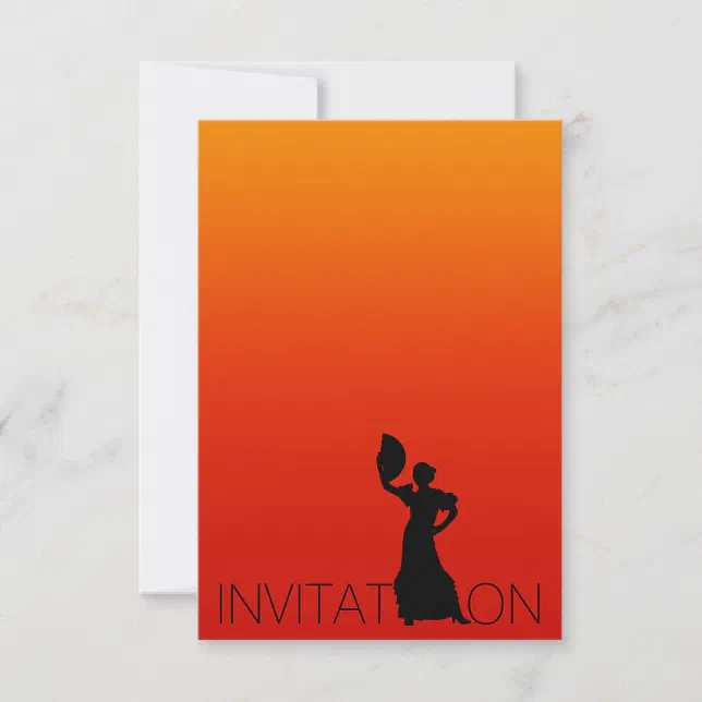 Tango Flamenco Latin Dance Party Invitation | Zazzle