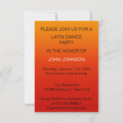 Tango Flamenco Latin Dance Party Invitation | Zazzle