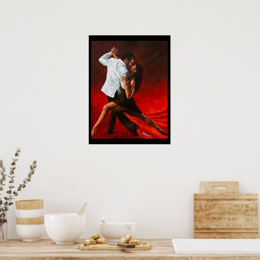 Tango in Red Poster | Zazzle