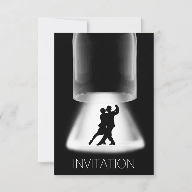Tango Latin Dance Modern Vip Invitation | Zazzle