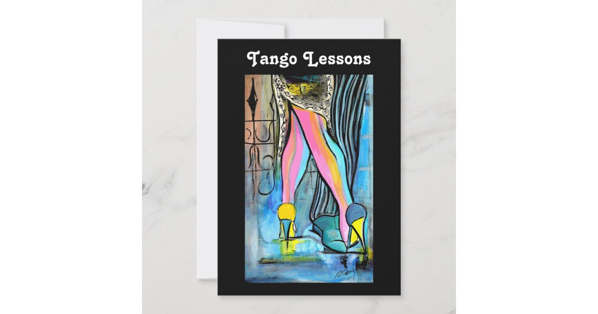 Tango Lessons Invitation | Zazzle