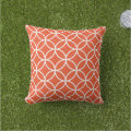 Tango Orange Outdoor Pillows - Circle Trellis | Zazzle