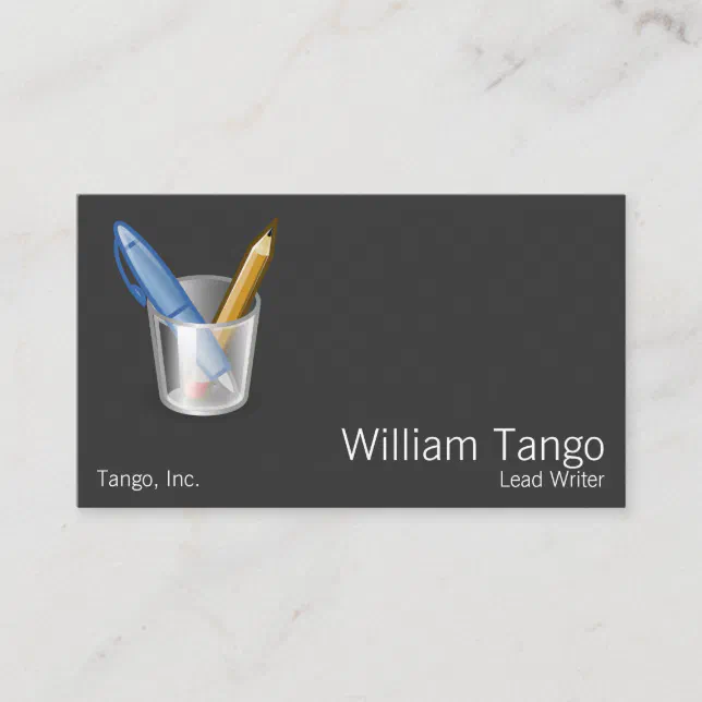 Tango Pen & Pencil Business Card | Zazzle