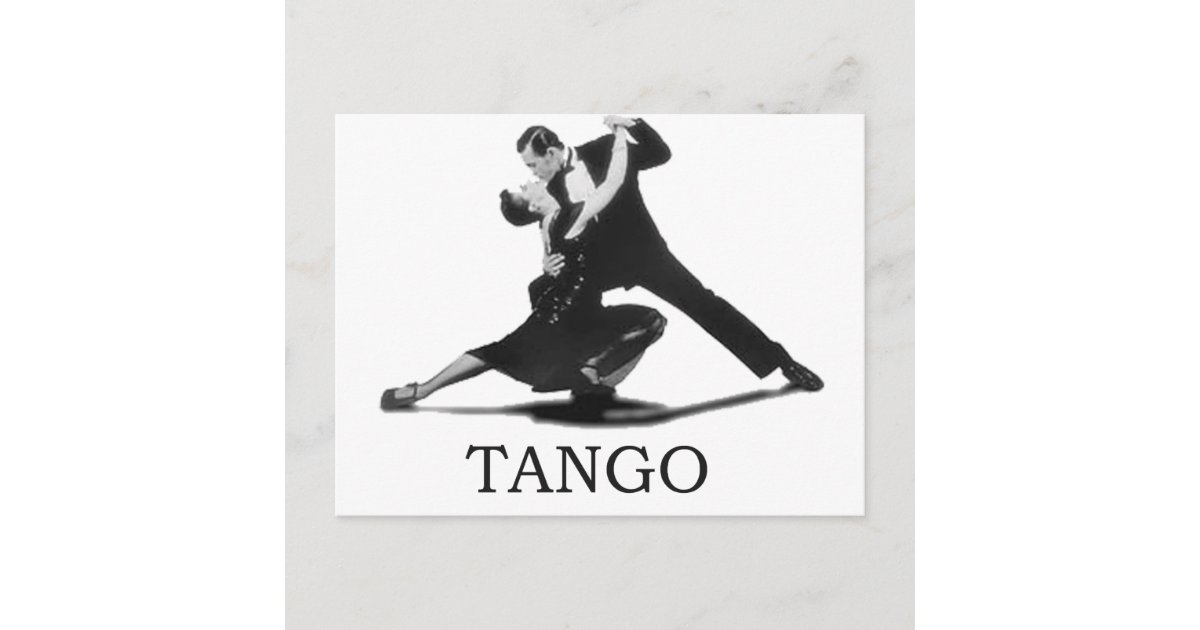 TANGO POSTCARD | Zazzle
