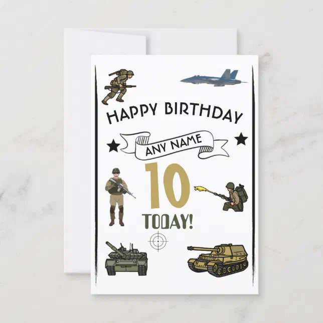 Tank Birthday Invitation | Zazzle