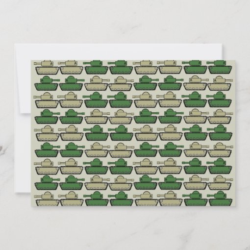 Tank Party Birthday/ Photo Invitation | Zazzle