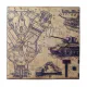 Tank Schematics Art Ceramic Tile | Zazzle