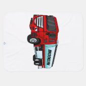 Tanker truck fuel transport cartoon illustration baby blanket | Zazzle