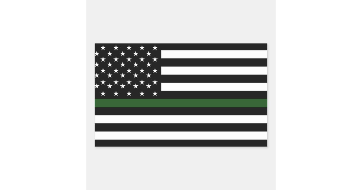 Tankers Thin Green Line Stickers | Zazzle