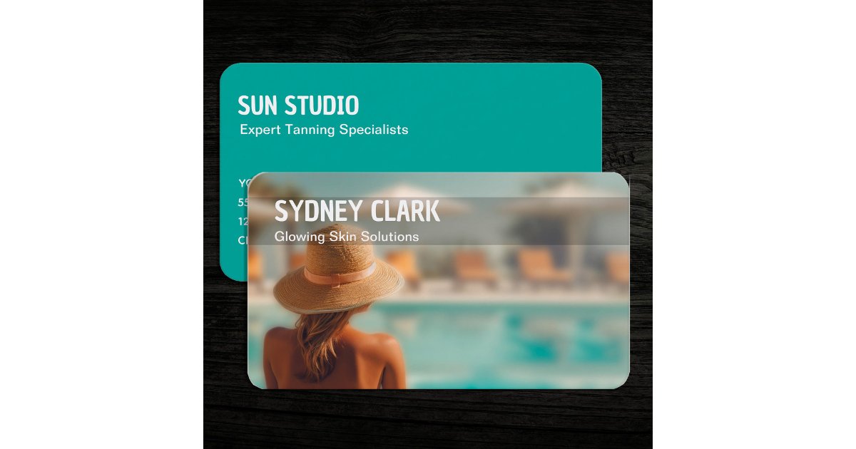Tanning Business Card | Zazzle